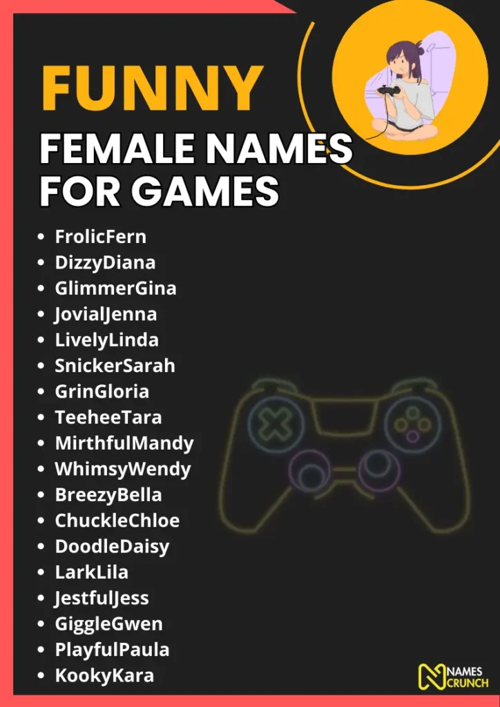 Funny Female Names For Games Unique Clever Names Crunch Funny Female Names For Games Unique Clever Names Crunch