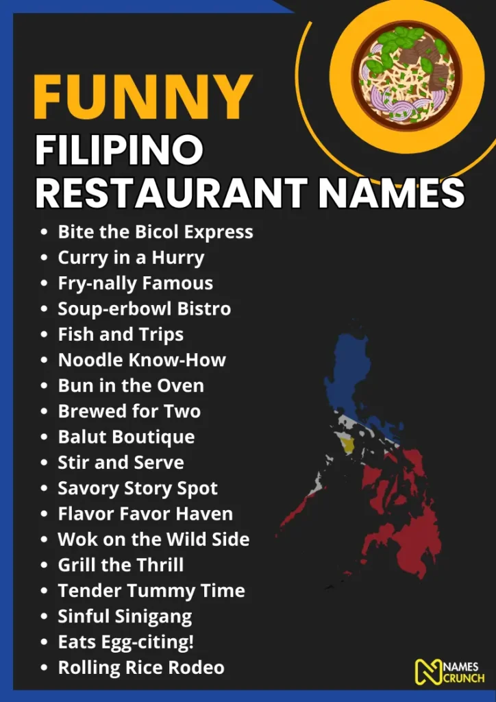 Funny Filipino Restaurant Names Belly Laughs Names Crunch Funny Filipino Restaurant Names Belly Laughs Names Crunch